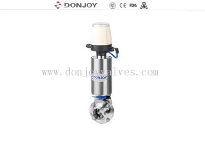 China FDA Stainless steel 6 inch pneumatic butterfly valve sanitary grade for fluid control for sale