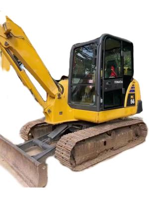 Cina Piccolo spostamento di escavatori Komatsu usati PC56 facile da usare in vendita