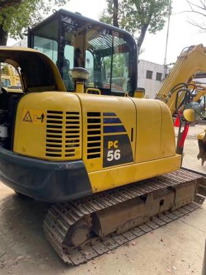 Cina Piccolo spostamento di escavatori Komatsu usati PC56 facile da usare in vendita