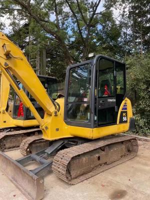 Cina Piccolo spostamento di escavatori Komatsu usati PC56 facile da usare in vendita