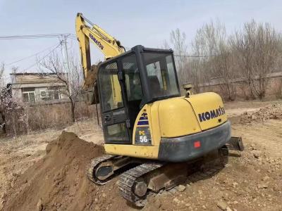 Cina Piccolo spostamento di escavatori Komatsu usati PC56 facile da usare in vendita
