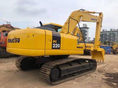 Cina PC220-7 Escavatori Komatsu usati con velocità di oscillazione di 11,7 giri al minuto e altezza totale di trasporto di 3015 mm in vendita