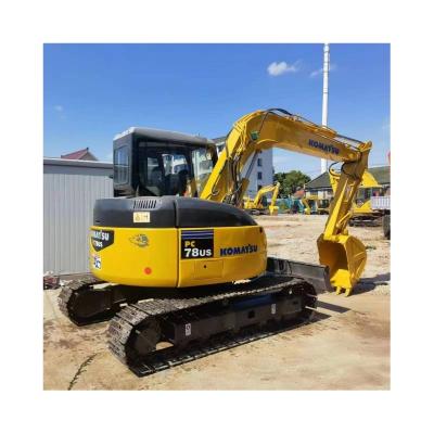 Cina 78US-6 Escavatore Komatsu Usato Con Velocità di Viaggio 4,5 km/h Cambio di Olio Motore Quantità 7,5L in vendita