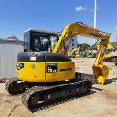 Cina 78US-6 Escavatore Komatsu Usato Con Velocità di Viaggio 4,5 km/h Cambio di Olio Motore Quantità 7,5L in vendita