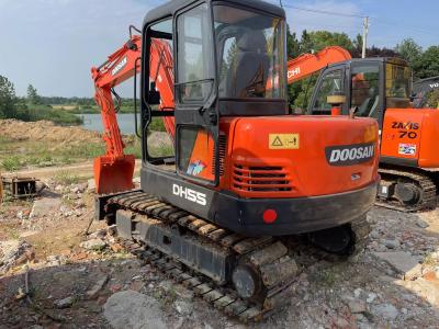 Cina Mini idraulica usata Doosan DH55 Crawler Excavator 5TON Backhoe Modello con grande capacità di secchio in vendita