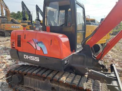 Cina Mini idraulica usata Doosan DH55 Crawler Excavator 5TON Backhoe Modello con grande capacità di secchio in vendita