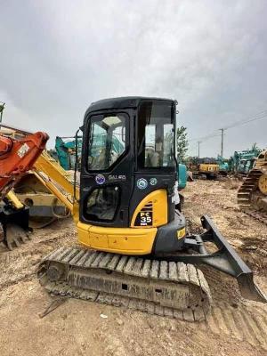 China Excavadora de rastreo Komatsu PC35 3.5ton retroexcavadora con fuerza de excavación de cubo y 58% de capacidad de escalada en venta