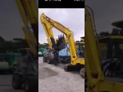 d Yellow Komatsu Excavator 1560mm Total Transportation Width
