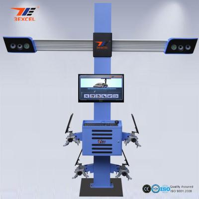 China T32 3D Car Wheel Alignment  Balancing Machine With Width Gauge LED Monitor CE Approve for sale
