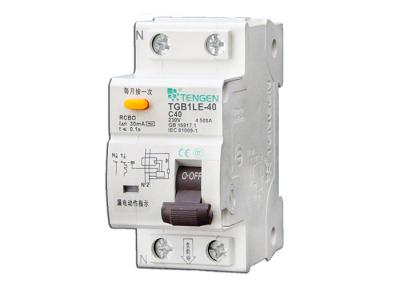 Cina Interruttore elettrico RCCB 6A 10A 16A 20A 25A 32A 40A di dispersione verso terra di ELCB TGB1LE-40 1P 2P 3P 4P in vendita