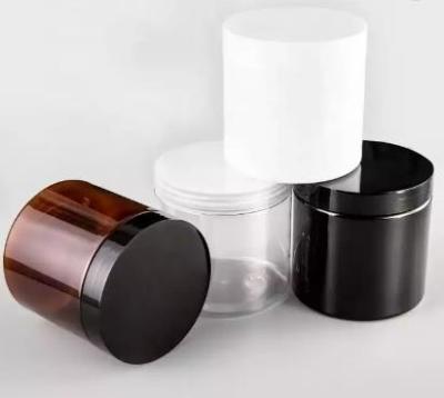 Cina coperchio nero bianco di Amber Black Pet Plastic With del barattolo crema di 100ml 150ml 200ml in vendita