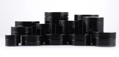 Cina Il nero cosmetico di plastica del barattolo 120ml dell'ANIMALE DOMESTICO vuoto per l'imballaggio crema in vendita