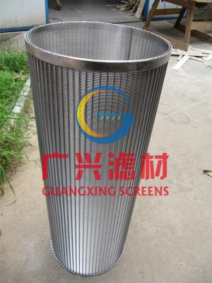 China Wedge welded wire mesh screen drum filter for sale