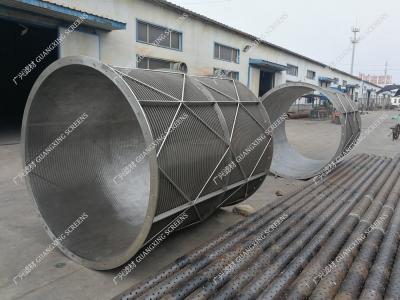 China sugar mill drum screen wedge wie screen for sale