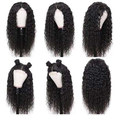 Cina Riccioli d'acqua Capelli umani Parrucche di pizzo svizzere/francese Estensioni imbattibili per la trasformazione finale dei capelli in vendita