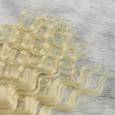 Cina 8A-10A Grado svizzero francese pizzo parrucca estensioni 16 pollici clip In estensioni 613 in vendita