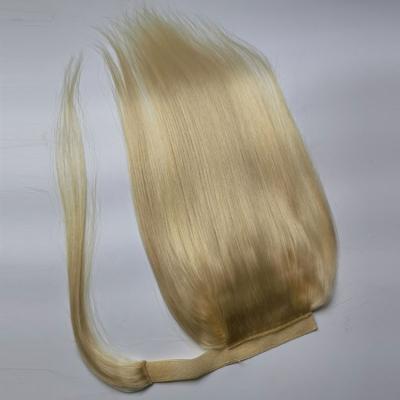 Cina Tessili senza sforzo Estensioni di capelli umani traspiranti per lo styling e perming Estensione di coda di cavallo Velcro in vendita