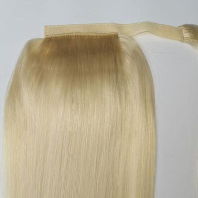Cina Tessili senza sforzo Estensioni di capelli umani traspiranti per lo styling e perming Estensione di coda di cavallo Velcro in vendita