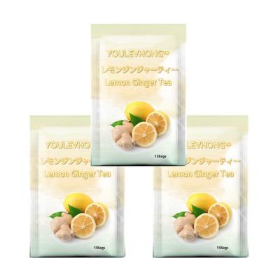 China YOULEVHONG Lemon Ginger Tea Bags Organic / Non GMO Tea for Immune Support and Digestion for sale
