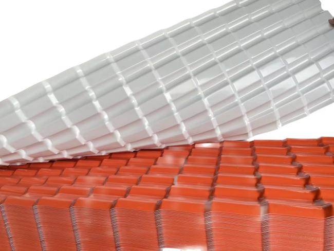 Various color options of ASA roof tiles
