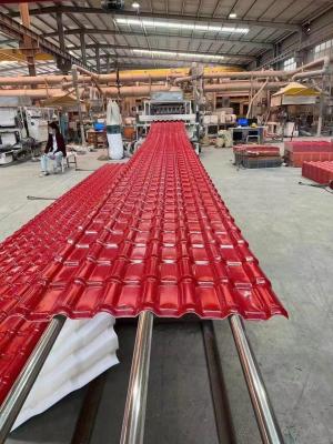 Cina 1040mm Width Synthetic Resin Roof Tile Asa Coated Pvc Material Spanish Style in vendita