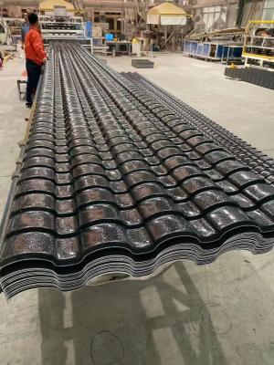 Cina 960mm width Asa Synthetic Resin Roof Tile Modern Villa Roof Tile in vendita