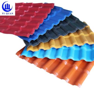 Cina Larghezza delle mattonelle di tetto della resina sintetica del PVC della prova di fuoco 1050mm per il balcone della fabbrica in vendita