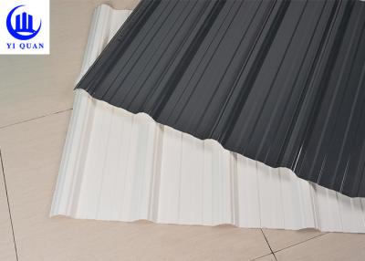 China Trapezoidal Wave Shape PVC APVC Plastic Roof Tile 930mm For School Car Parking Cover for sale
