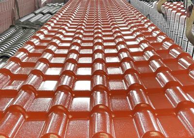 Cina mattonelle di ASA Embossed Synthetic Resin Roof di spessore di 2.5mm per costruzione in vendita