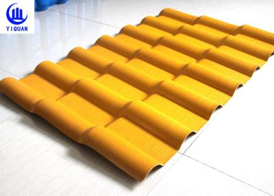 Cina Asa Synthetic Resin Roof Tile, strati di bambù spagnoli del tetto del PVC di Wave in vendita