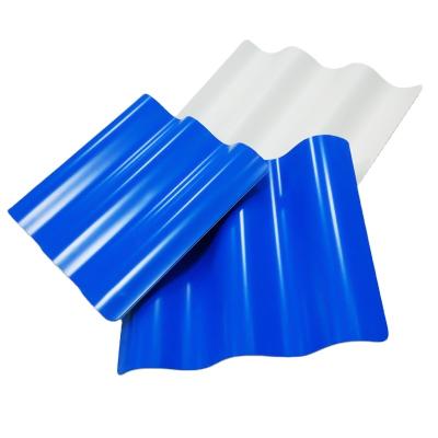 China PVC Roof Tiles 0.8-3.0mm Thickness Fireproof Waterproof for Villa Garden for sale