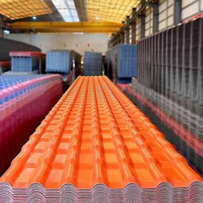 Κίνα Κεραμίδι στέγης ρητίνης ASA Πλάτος 1050mm Πάχος 2.5mm Αντιανεμικό προς πώληση