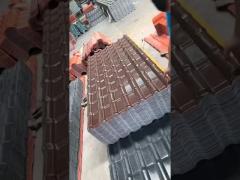 A onda de bambu espanhola de ASA Synthetic Resin Roof Tile para a casa de campo derrama o armazém