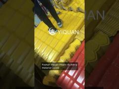 1050mm width acoustic corrugated pvc roofing sheets for villa / hotel