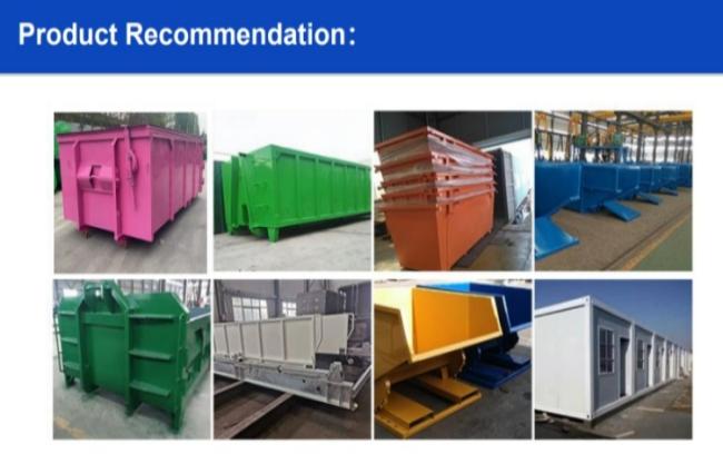 20/30/40 Yard Roll Off Dumpster Corrosion-Proof Steel Design Ideal for Roofing, Landscaping & Municipal Projects 6