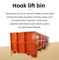 China Waste Sorting And Recycling Hook Lift Bin Customized Garbage Bin Container for sale