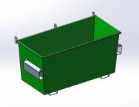 China Front Load Trash Container for Commercial Use for sale