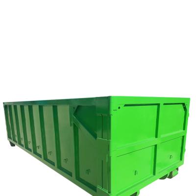 China 10 - 40 Yd Capacity Roll Off Dumpster Reinforced Steel Construction Debris Dumpster for sale