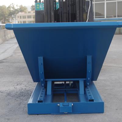 China Mobile 2 Cubic Yard Self Dumping Hopper Outdoor Steel Dump Hopper for sale