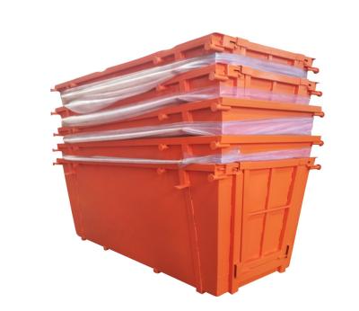 China Construction Waste Transport 4 Yard Skips Bin Heavy Metal Garbage Container for sale