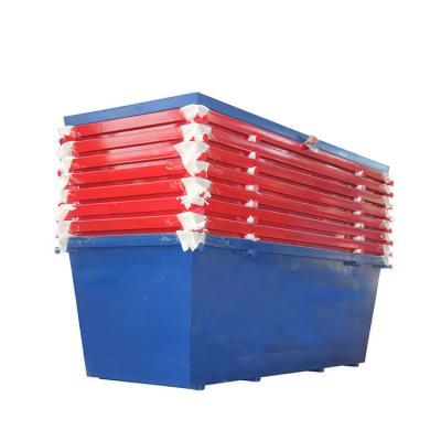 China Heavy Duty Outdoor Stackable Marrel Bin Scrap Metal Skip Bin Large Garbage Bin for sale