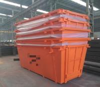 China Construction Waste Disposal Trailer Skip Bin for sale