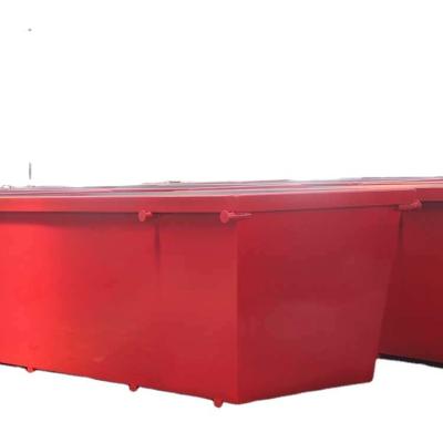 Китай 6 Cbm Внешние стальные контейнеры для сборки отходов продается