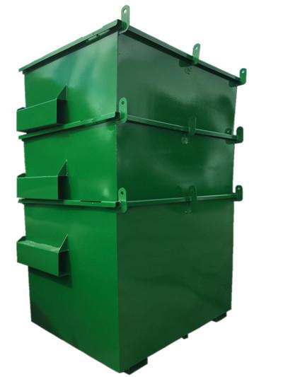 Quality Offshore Boat Shaped Skip Sea Waste Oil Drilling Dumpster Rubbish 6m Skip Bin for sale