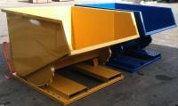 China Stackable Tipping Bin Self Dumping Hopper Forklift Attachments Steel Dumping Hoppers for sale