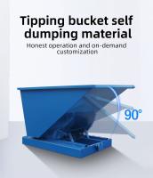 China Standard Quick Release Steel Dumping 2 Cubic Yard Hopper for sale