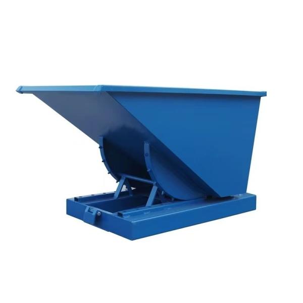 Quality Forklift Self Dumping Hopper Waste Bin Tilt Bucket Tipping Skip Bins Customized for sale
