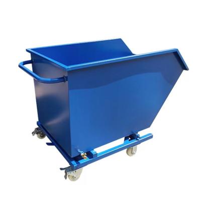 China Heavy Duty Forklift Tipping Bin With Precision Tilt Mechanism for sale