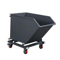 China Quick Release Steel Self Dumping Hopper Tipper Bin Zero Residual Waste Design for sale