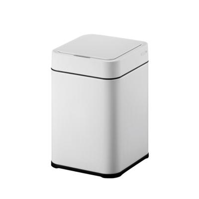 China Square Electric Smart Garbage Bin Home Trash Can With Lid And Automatic Sensing for sale